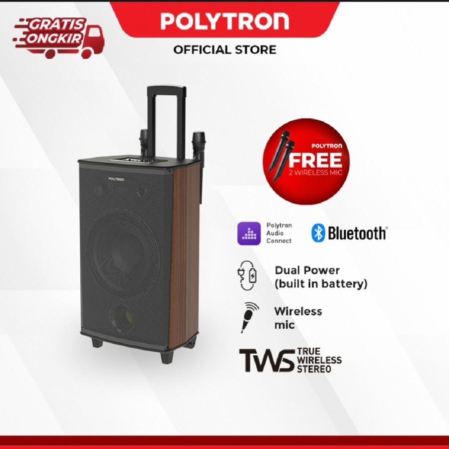 Jual Polytron Paspro 12F6 12 inch Pas Pro 12F6 Wireless Speaker ...