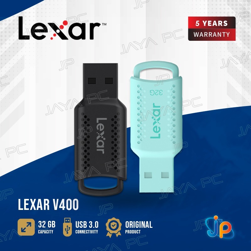 Jual FlashDisk Lexar V400 Jumpdrive 32GB - Flash Disk 32 GB USB 3.0 | Shopee Indonesia