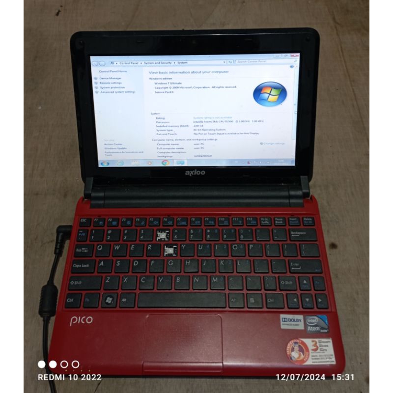 Jual Notebook Axioo neon Pico W217CU/CJM Intel Atom DDR3 | Shopee Indonesia