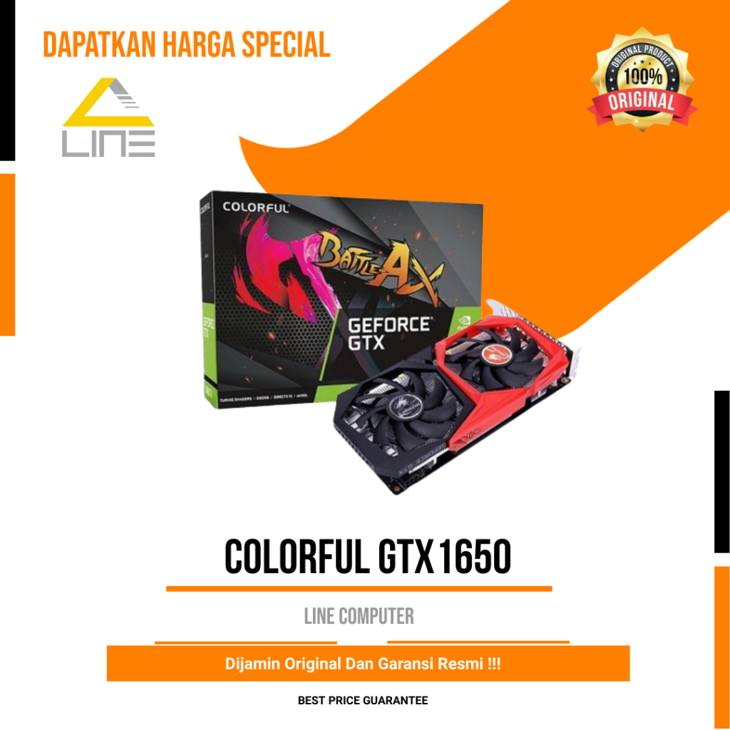 Jual VGA Colorful Geforce GTX 1650 NB 4G-V 4GB - 4 GB GDDR6 | Shopee ...