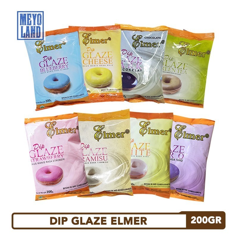 Jual PROMO!!! ELMER Dip Glaze 200 GR Topping Saus Donut Selai Tiramisu ...