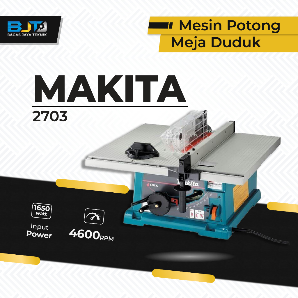 Jual Mesin Potong Meja Duduk 8 Inch MAKITA Table Saw 2703 | Shopee ...