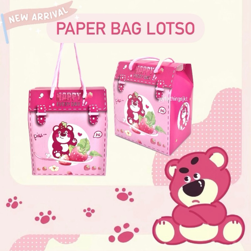Jual TERBARU Joyful Paper Bag Lotso Toy Story / Goodie Bag Ulang Tahun ...