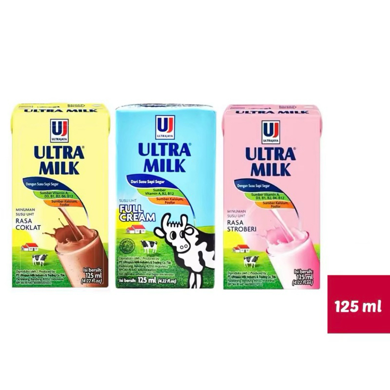 Jual Ultra Milk 125ml 1 karton 40 pcs | Shopee Indonesia