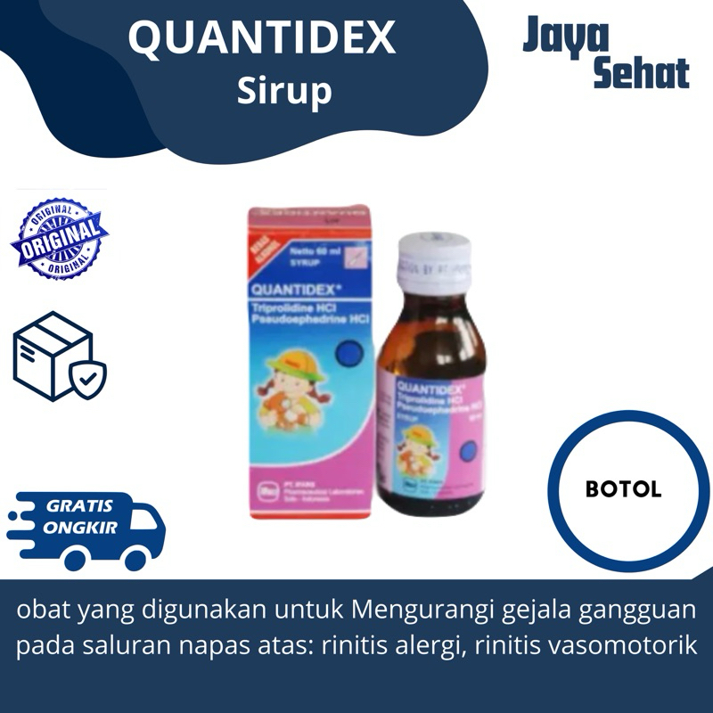 Jual Quantidex Sirup 60 ml - Obat Flu dan Alergi Saluran Pernapasan ...