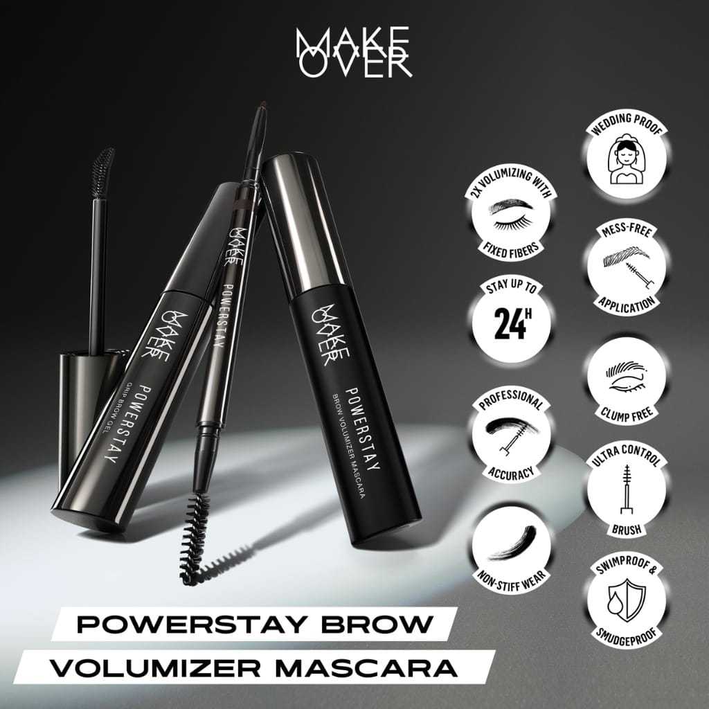Jual MAKE OVER POWERSTAY MICRO BROW VOLUMIZER MASCARA 5GR & 7GR ...