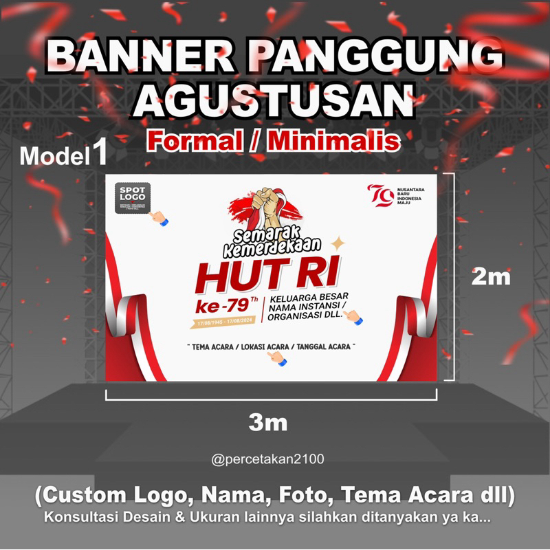 Jual BANNER PANGGUNG 17an / BANNER AGUSTUSAN / SPANDUK TUJUH BELASAN ...