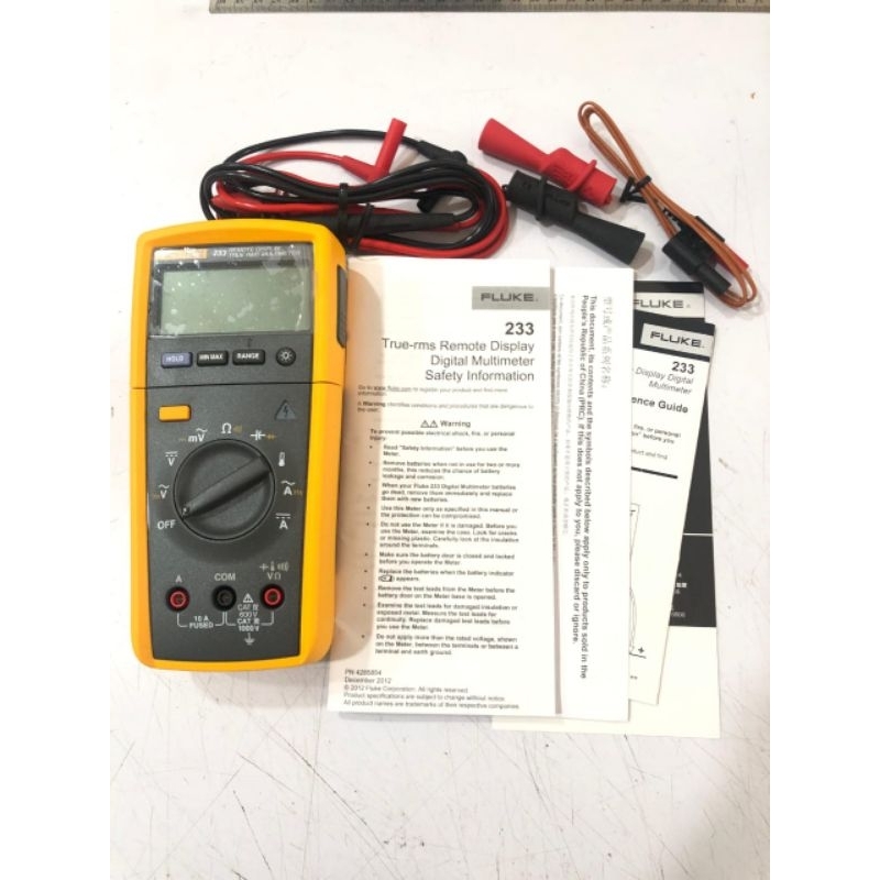 Jual Fluke 233 Remote Display Multimeter Original | Shopee Indonesia
