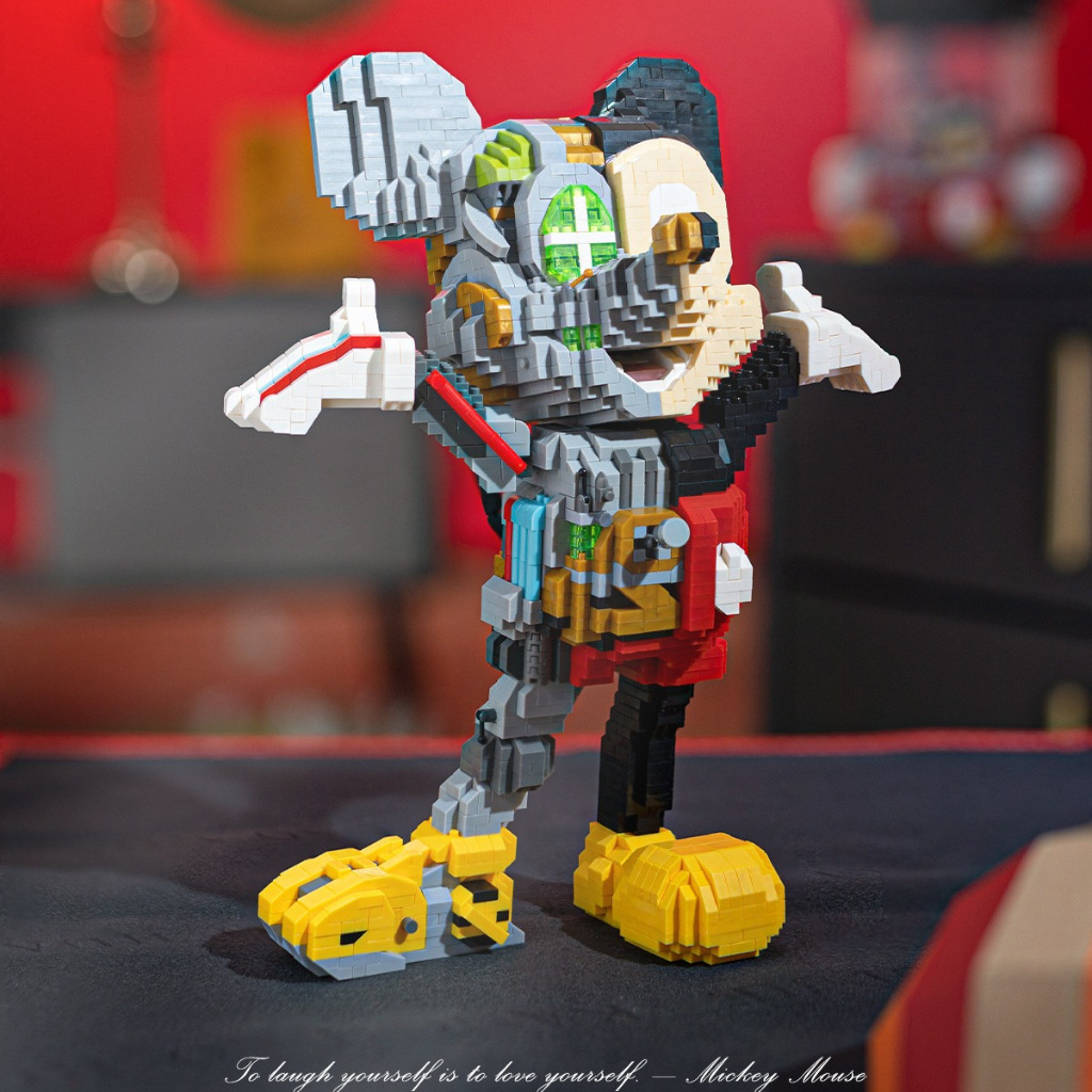 Jual Mickey robot nano block micro 3d puzzle mainan balok YKO | Shopee ...