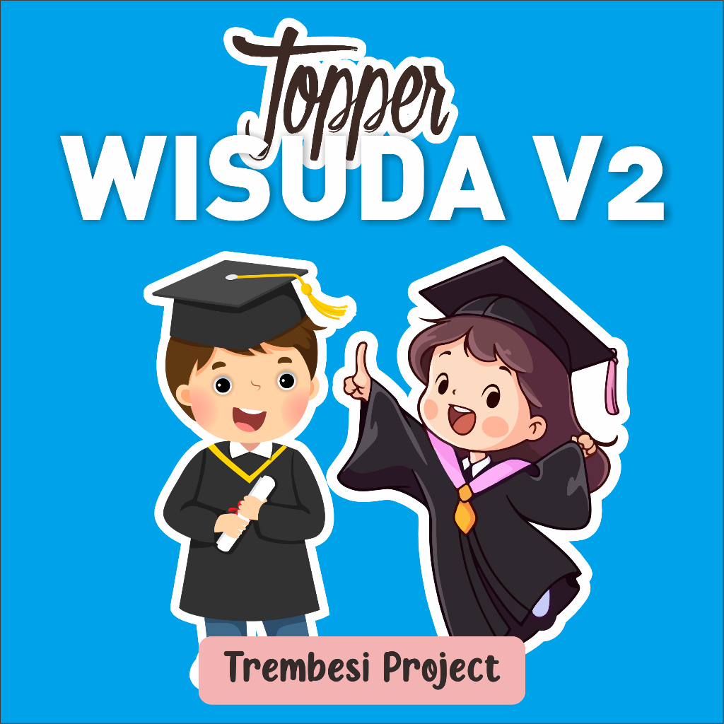 Jual TOPPER WISUDA GRADUATION V2 ANAK ANAK TK SD SMP SMK WISUDA ...