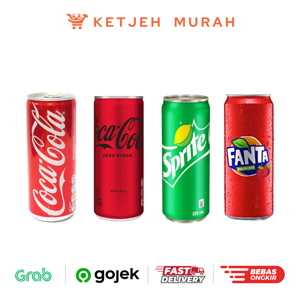 Jual Coca Cola Original / Cola Zero Sugar / Sprite / Fanta Strawberry ...