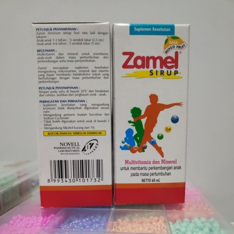 Jual ZAMEL SYRUP 60ML || MULTIVITAMIN LENGKAP MEMBUAT ANAK JADI NAFSU ...