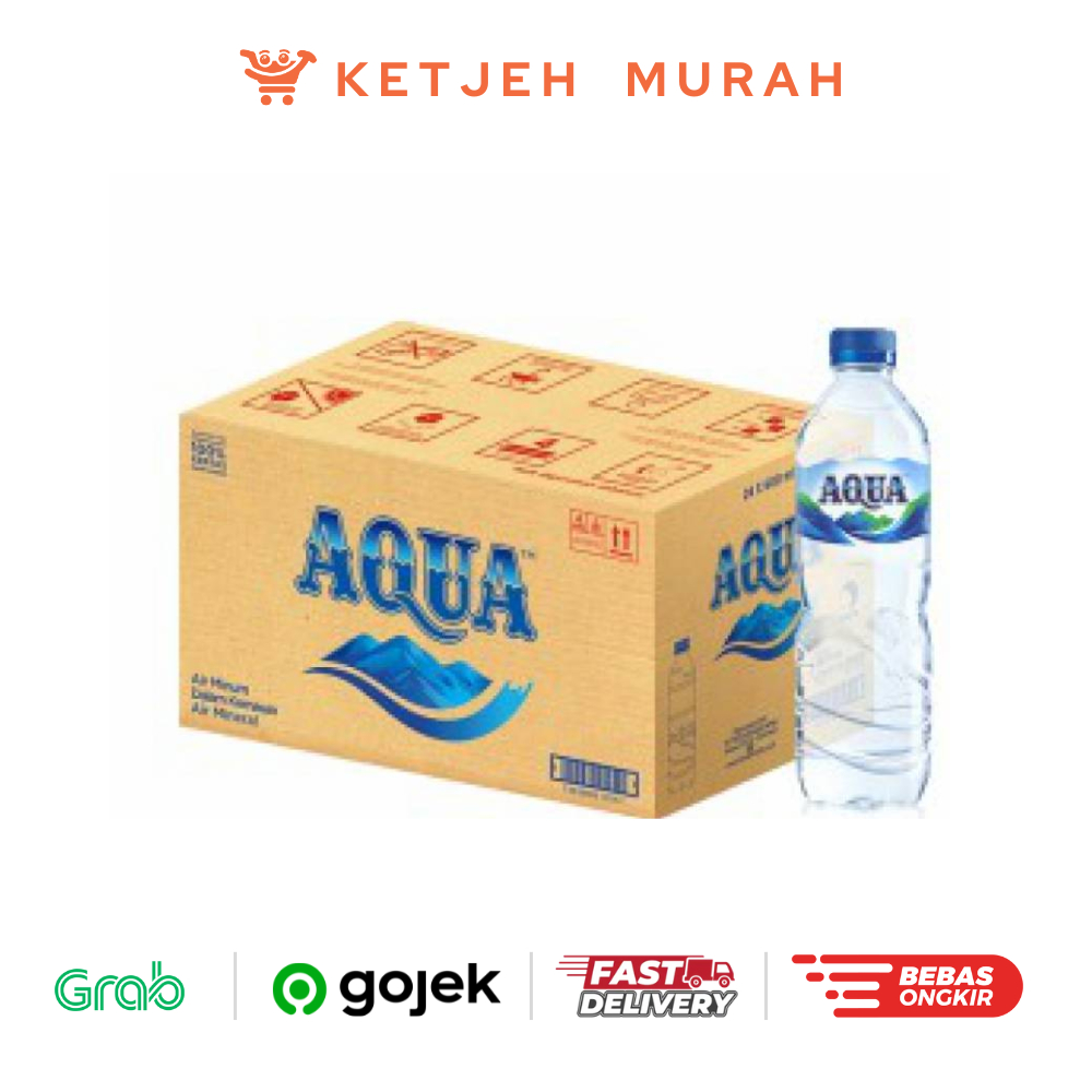 Jual Aqua Botol 600 ML Air Mineral 1 Dus isi 24 Pcs | Shopee Indonesia