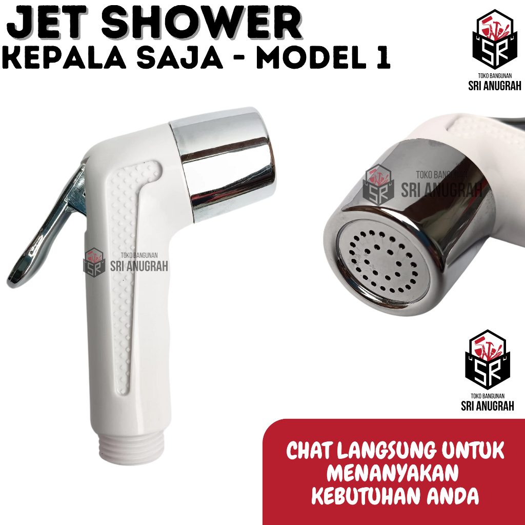 Jual Jet Shower Kepala Bidet Bahan Plastik Dan ABS Chromne MODEL 1 ...