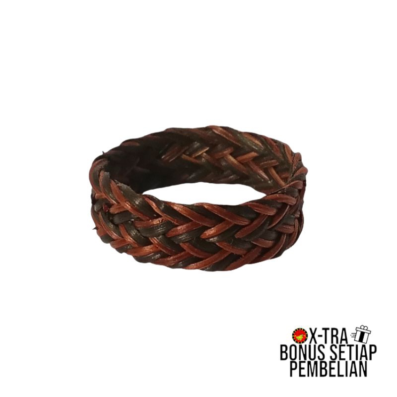 Jual Cincin Simpai 9 Double Hitam Triple Coklat Resam/Rotan Asli ...