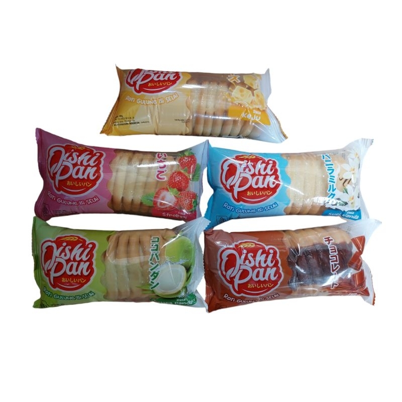 Jual Oishi Pan Roti Gulung Selai / Roti Selai / Roti Panggang Aneka ...