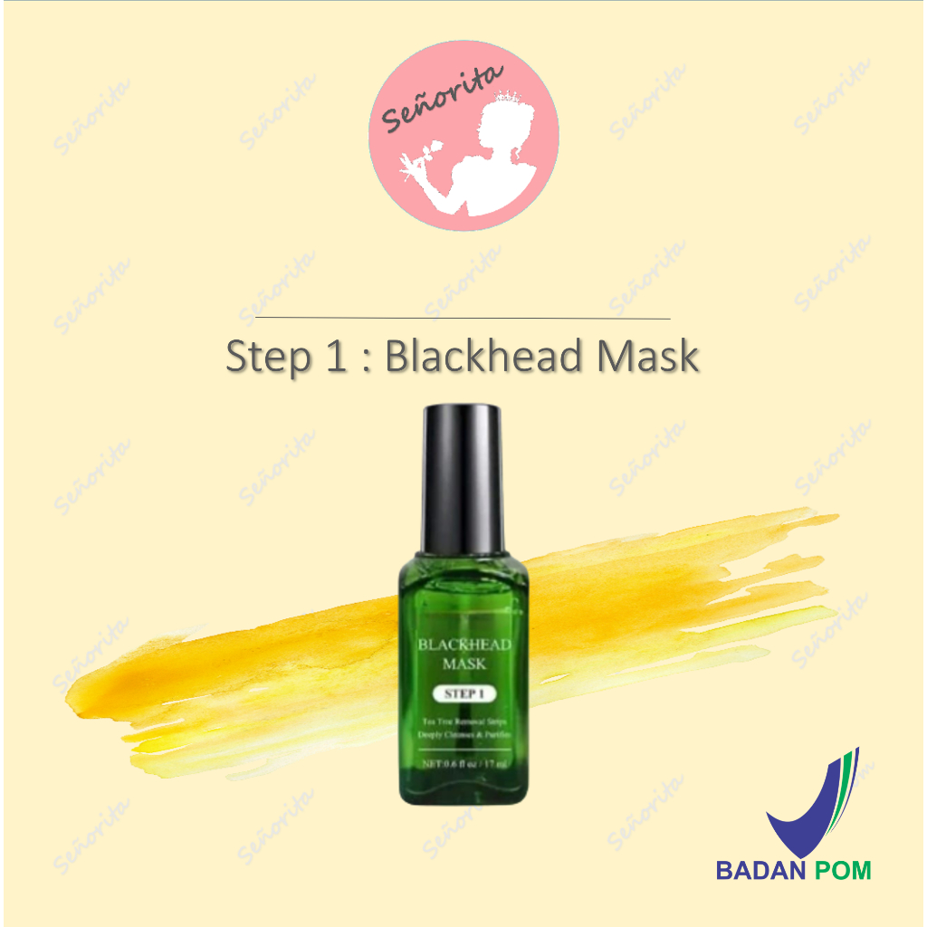 Jual Tea Tree Blackhead Mask (STEP 1) - Masker Komedo Hidung Pengangkat ...