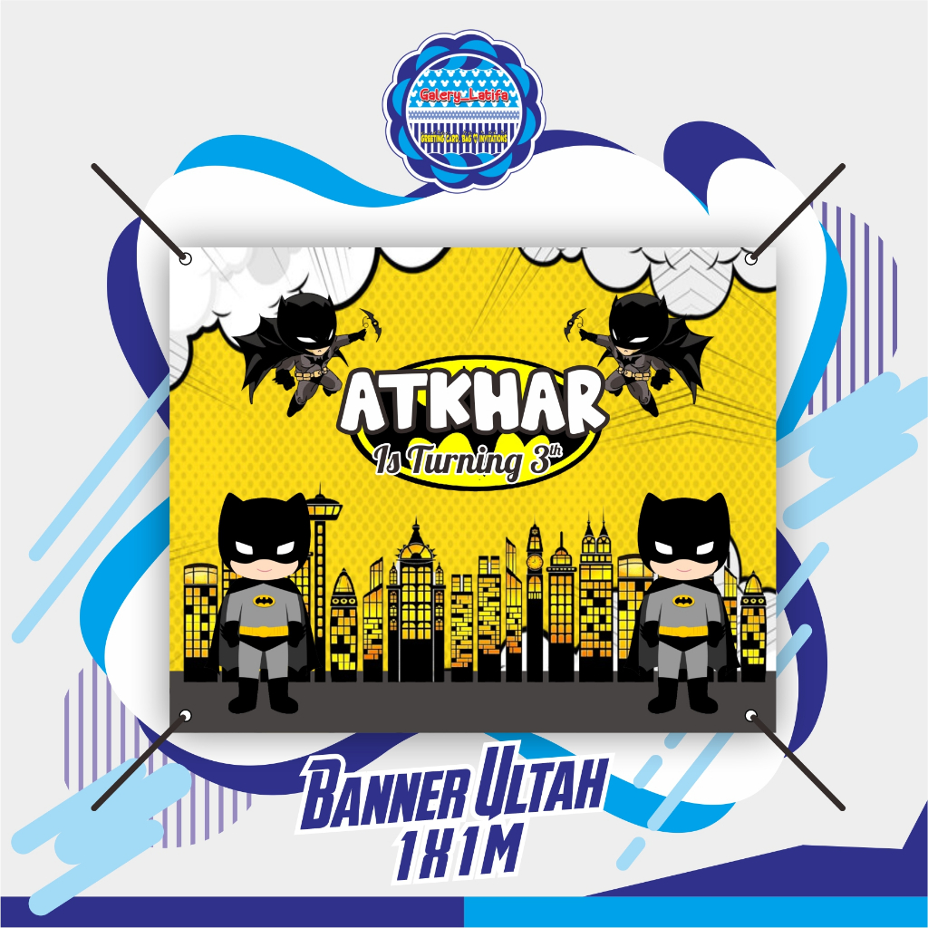 Jual BANNER ULANG TAHUN TEMA BATMAN, DAN BISA CUSTOM DESAIN LAINYA ...