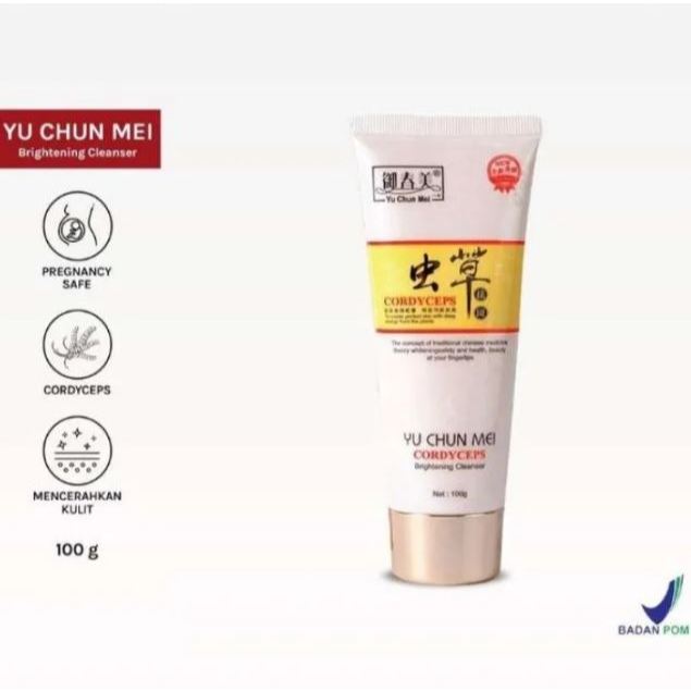 Jual BPOM - Yu Chun Mei - Cordyceps Brightening Cleanser 100ML | Shopee ...