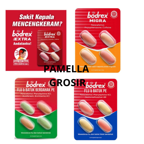 Jual BODREX STRIP ISI 4 TABLET ( EXTRA / MIGRA / BATUK FLU / FLU BATUK ...