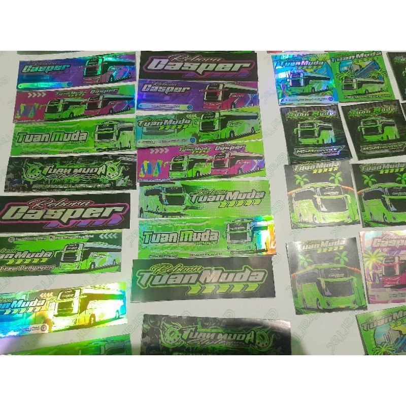 Jual Stiker edisi colab tuan muda dan casper/stiker viral telolet ...