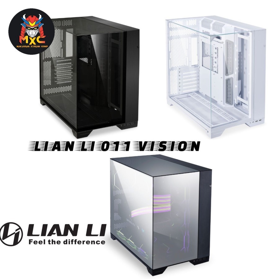 Jual CASING LIAN LI 011 VISION E-ATX Dual-Chamber Collaboration whit ...