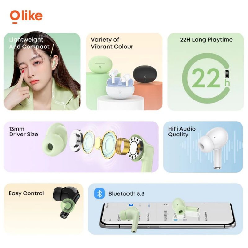 Jual Olike TWS T112 TRUE WIRELESS BLUETOOTH EARBUDS | Shopee Indonesia