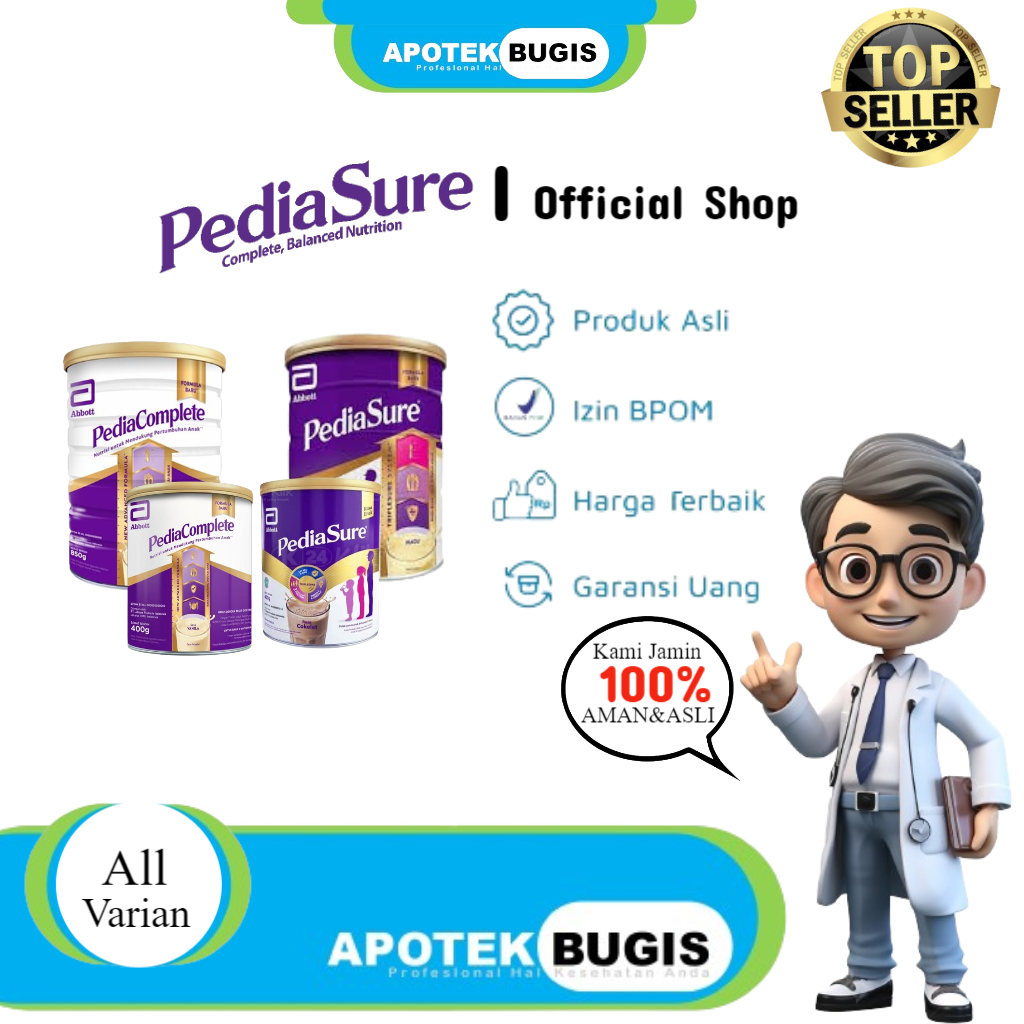 Jual Pediasure & Pedia Complete 400 g & 850 g (1-10 tahun) Susu Formula Pertumbuhan Anak - Kids ...