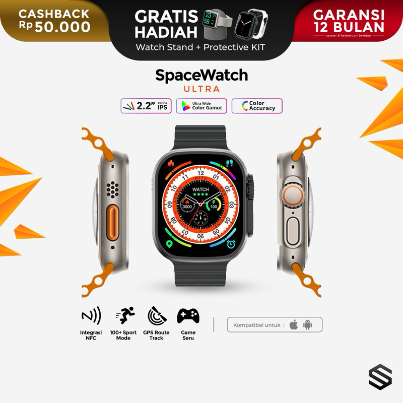 Jual [TERBAIK] SpaceWatch ULTRA 49mm with 2.2" Retina IPS Big Screen ...
