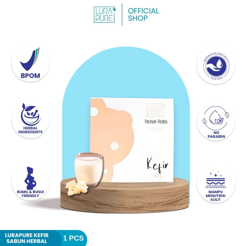 Jual Face Wash Kefir - Penghilang flek hitam di wajah- 1 PCS - Kefir Yogurt Probiotic Face Soap ...
