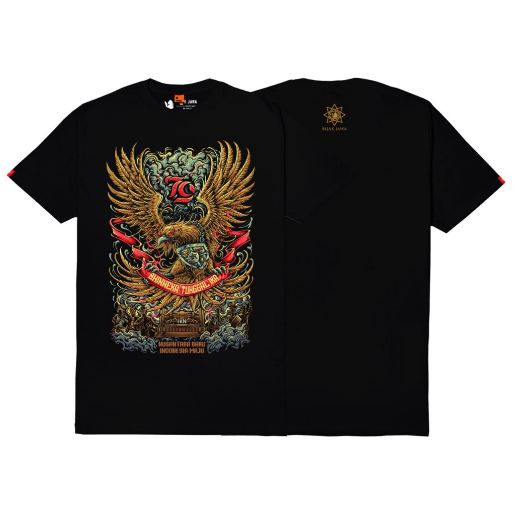 Jual KAOS BIJAK JAWA GARUDA HUT RI 79 LENGAN PENDEK | Shopee Indonesia