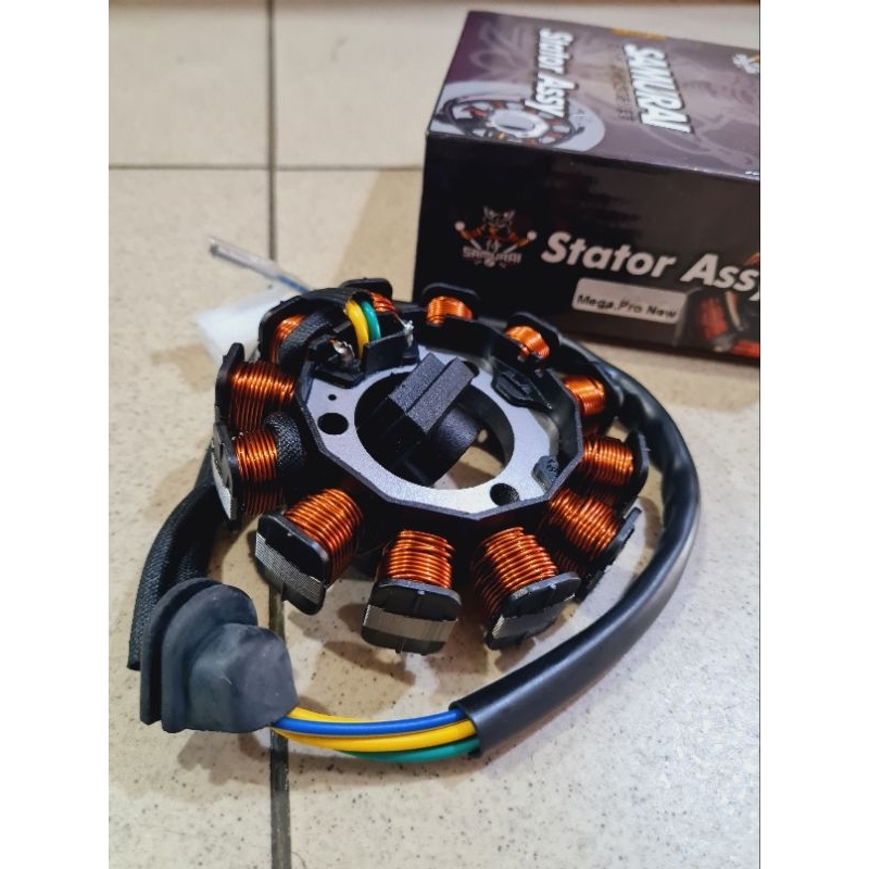Jual SPOOL KOMPLIT STATOR COMP MEGAPRO NEW SAMURAI | Shopee Indonesia