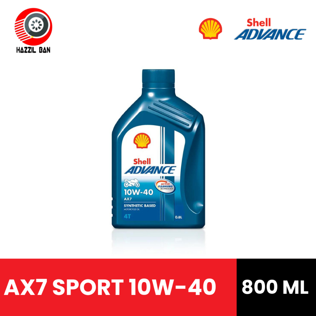 Jual Oli Motor Shell Advance AX7 Sport 10W40 4T (0.8L - 1L) | Shopee ...