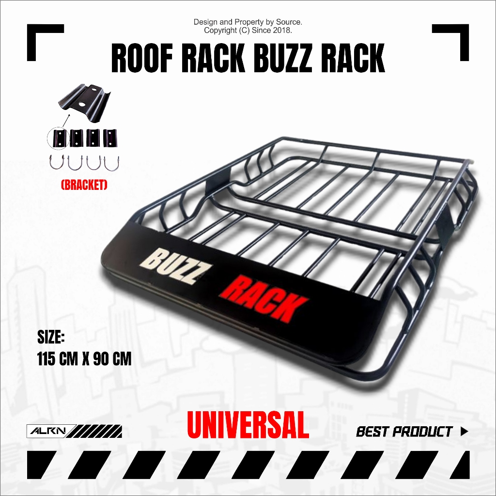 Jual ROOF RACK MOBIL BUZZ RACK UNIVERSAL | Shopee Indonesia