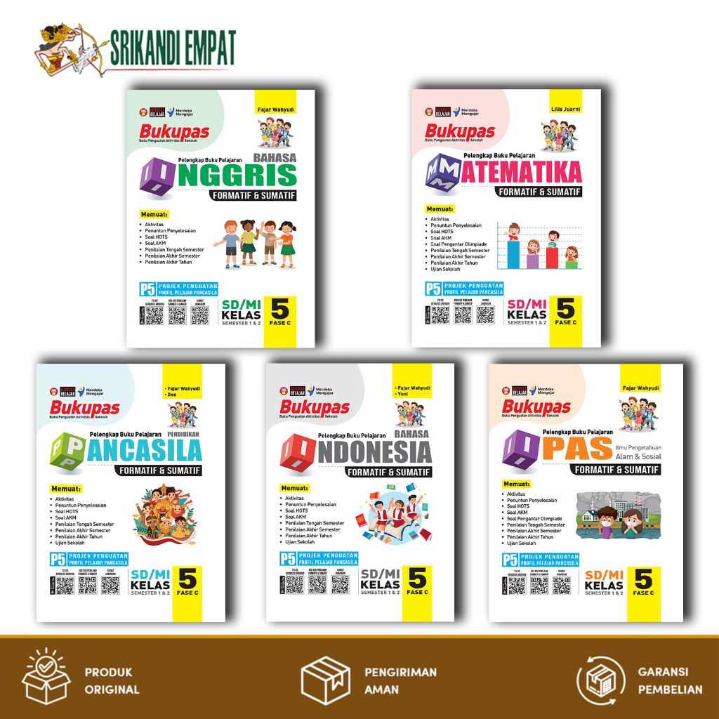 Jual Srikandi Empat - [Variasi] Bukupas SD/MI Kelas 5 Latihan Soal Kurikulum Merdeka | Shopee ...