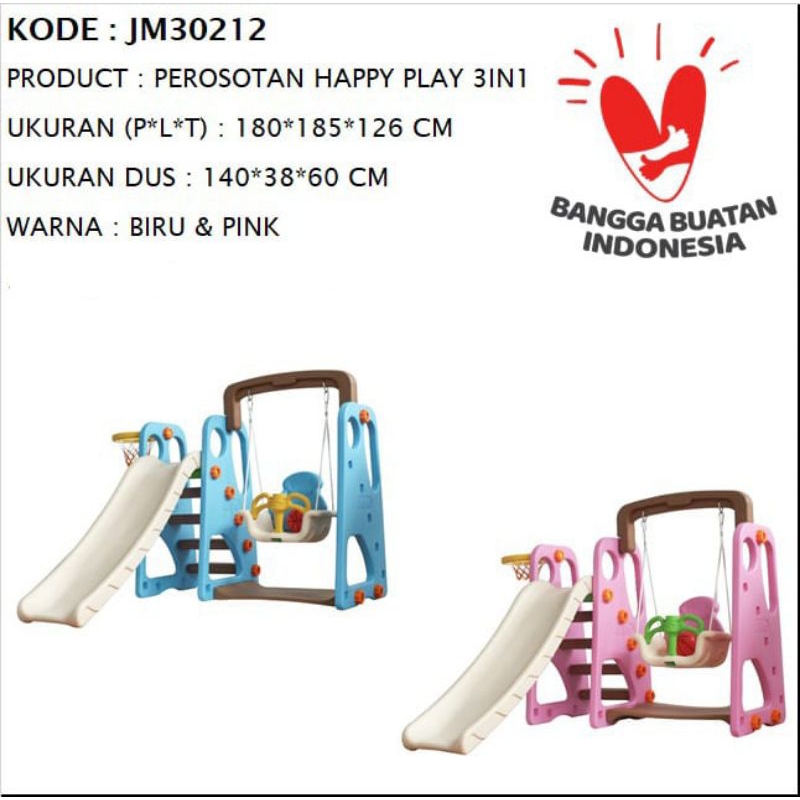 Jual PEROSOTAN HAPPY PLAY 3IN1 JM30212 | Shopee Indonesia