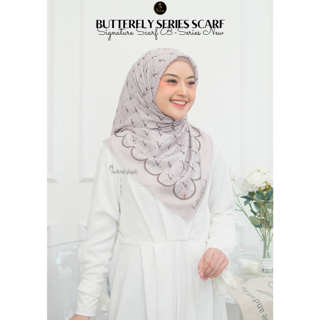 Jual Butterfly Hijab - Signature Scarf B-Series | New Hijab Segi Empat ...