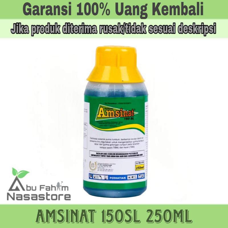 Jual HERBISIDA AMSINAT 150 SL 250ML/PEMBASMI RUMPUT LULANGAN | Shopee ...