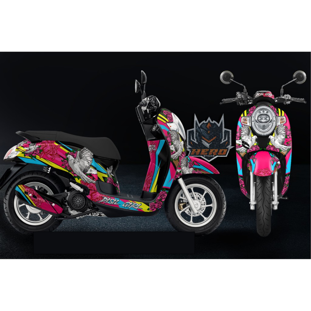 Jual Decal scoopy pink merpati | Shopee Indonesia
