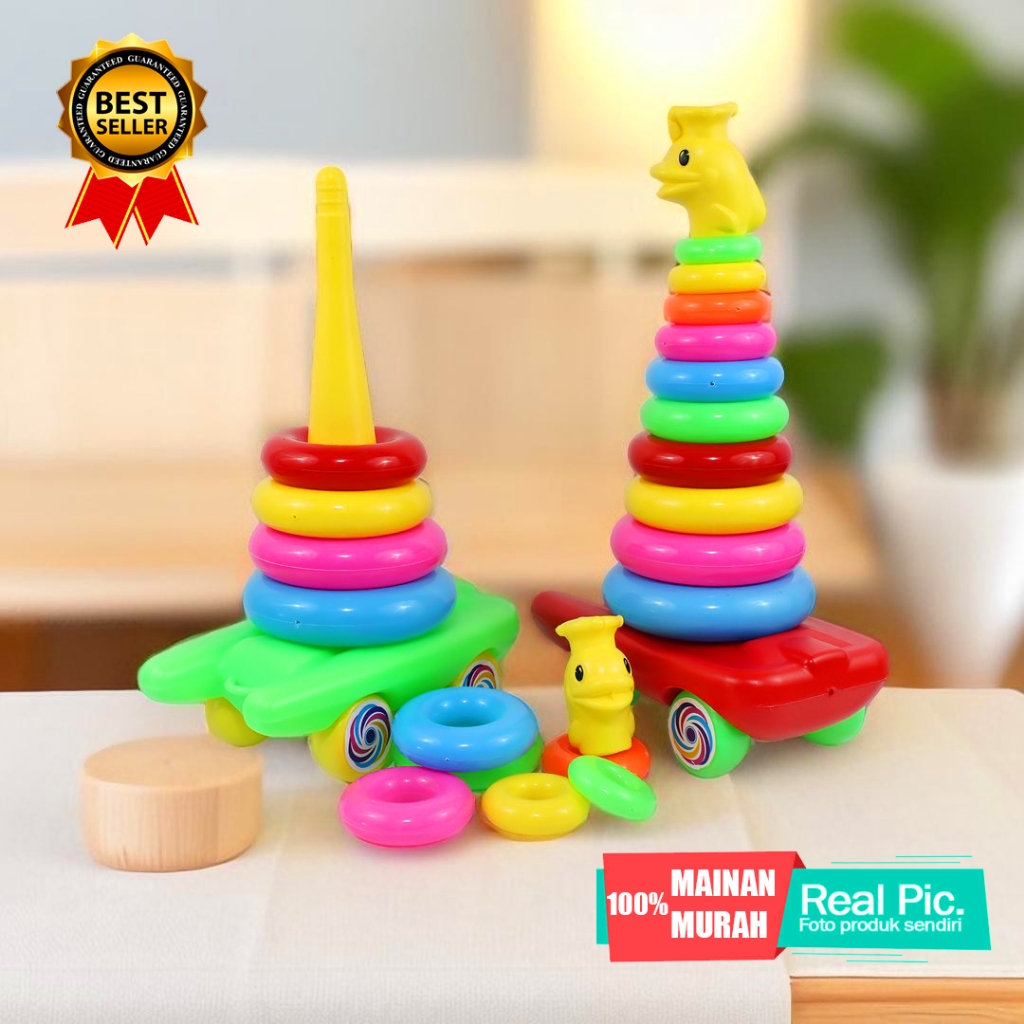 Jual MAINANKEI MAINAN MOBIL DONAT SUSUN LUMBA-LUMBA 10 STACK RKC05030-2 ...