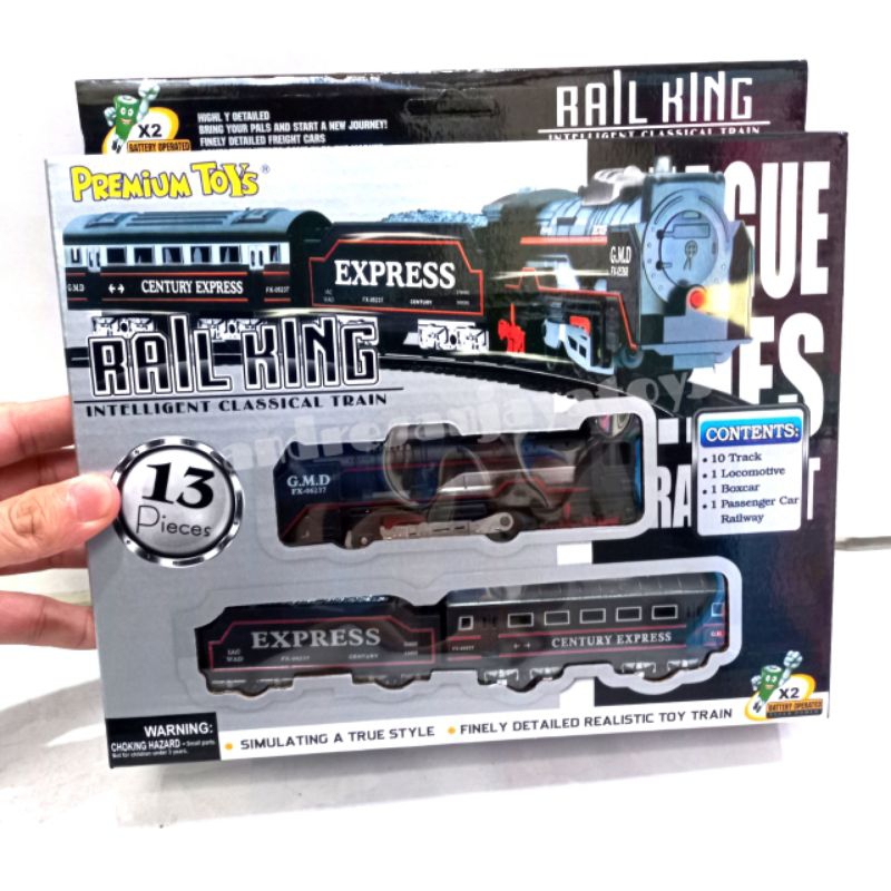 Jual Mainan Kereta Rel Rail King Train Track Set Pr-17730 | Shopee ...