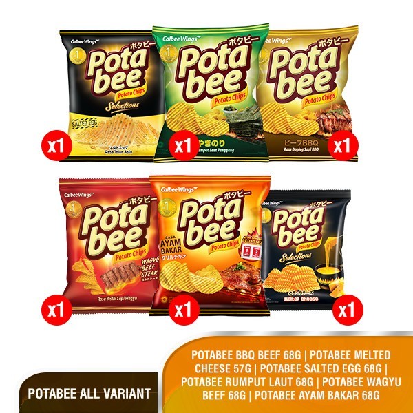 Jual Snack Camilan Keripik Kentang Potabee Selection Melted Cheese ...