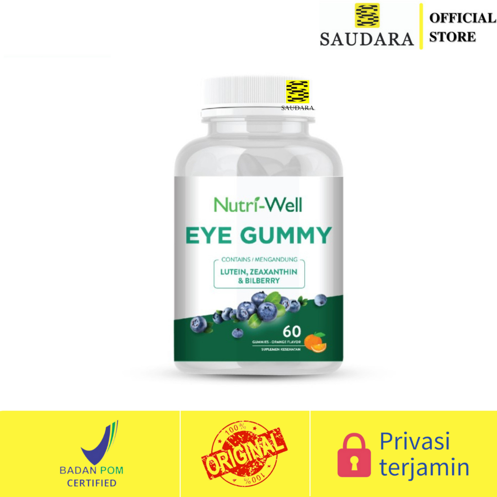 Jual Nutriwell Eye Gummy 60 Tablet Kunyah | Shopee Indonesia