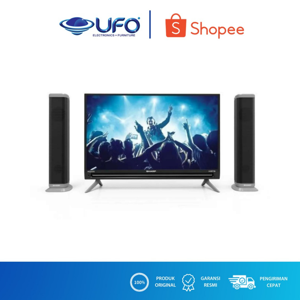 Jual SHARP 2TC32BD1-ITG LED TV Digital + Tower Speaker 32 Inch | Shopee ...
