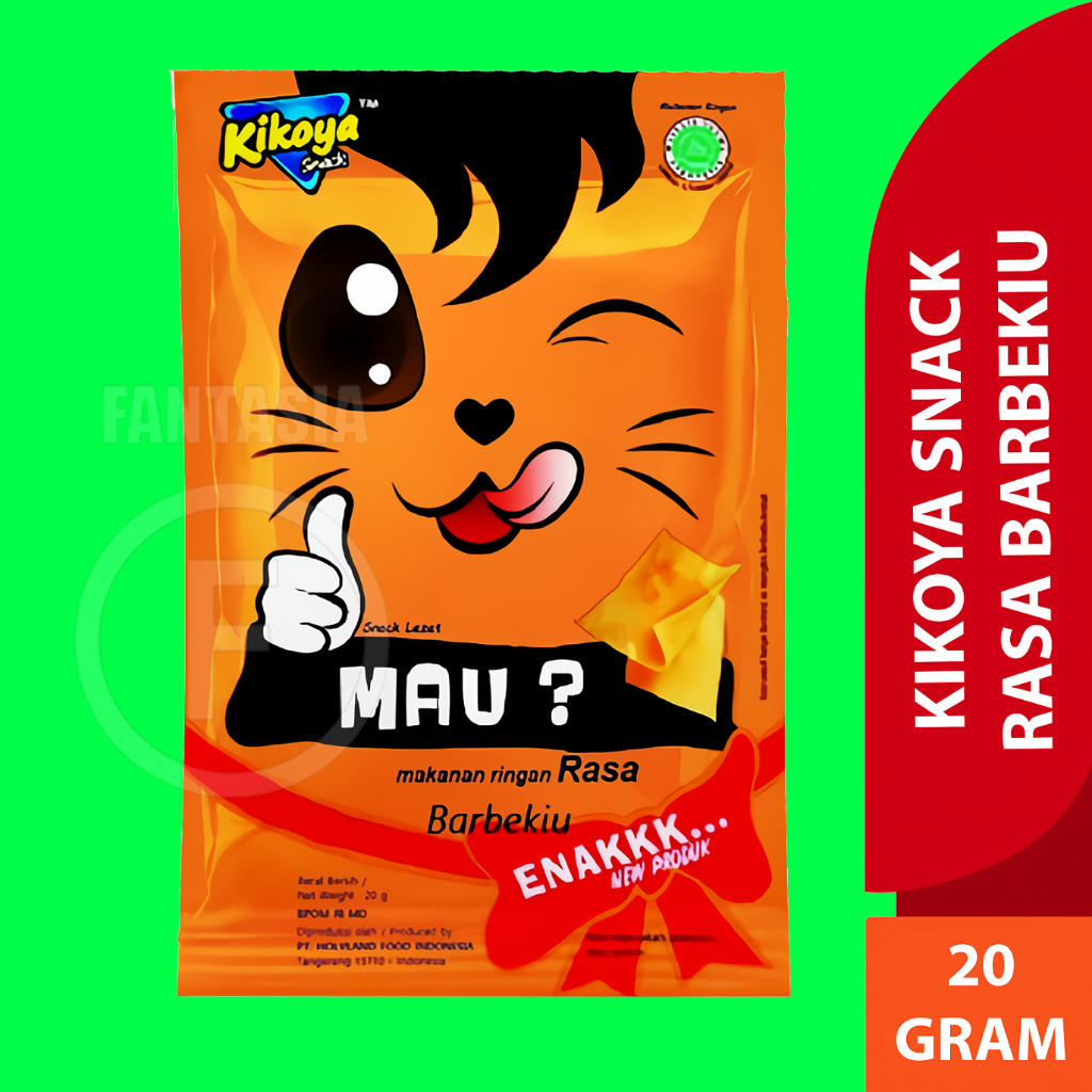 Jual KIKOYA SNACK CEMILAN MAKANAN RINGAN BARBEQUE PER PACK ISI 10 ...