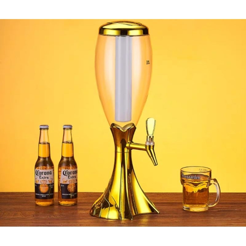Jual Bir Tower 3 Liter Beer Tower Drink Minuman dispenser - Ada Lampu ...