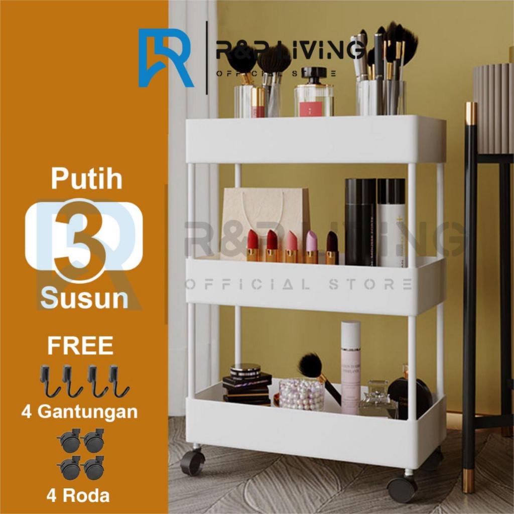 Jual R&P [READY] Rak susun serbaguna 3 tingkat dengan roda | Shopee ...