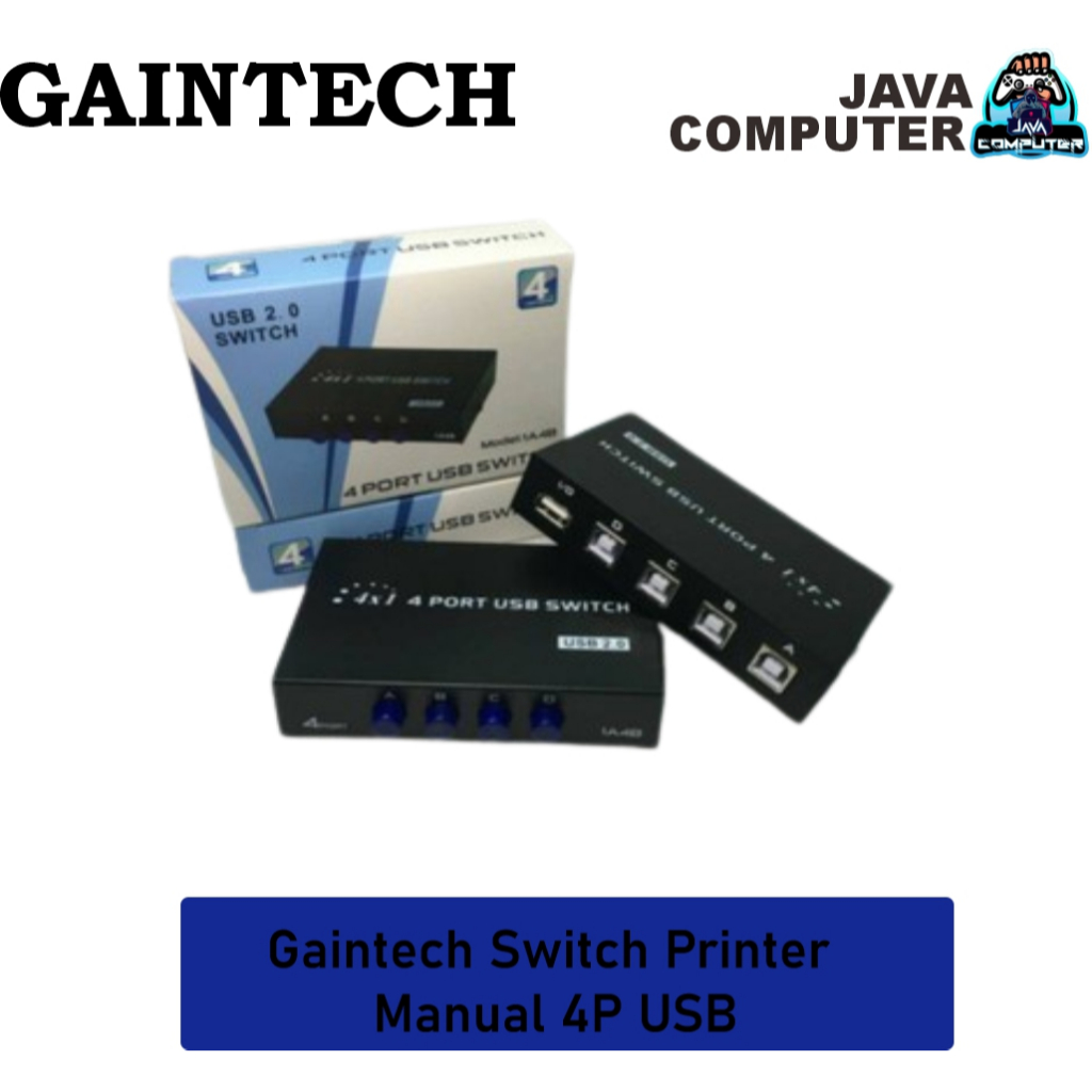 Jual Gaintech Switch Printer Manual 4P USB | Shopee Indonesia