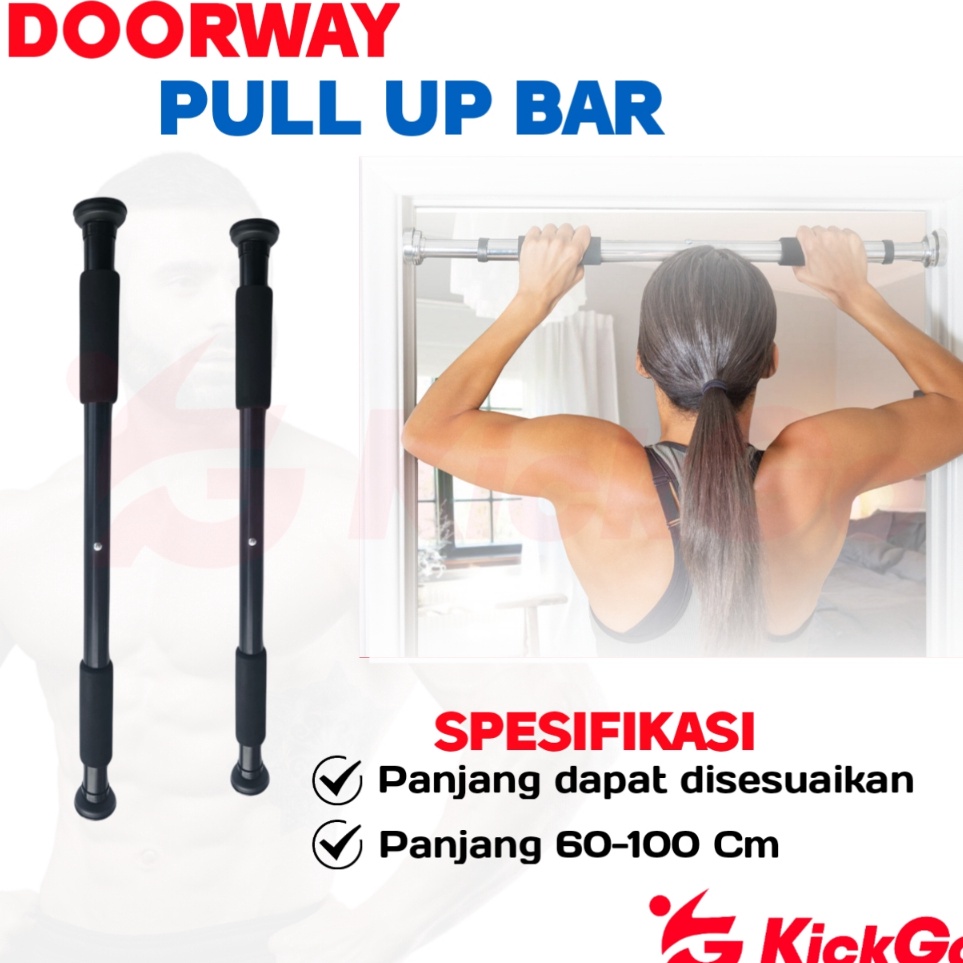 Jual KickGO Pull up Bar Chin Up Bar Dinding Pintu 6cm 1cm Tiang Pull Up ...