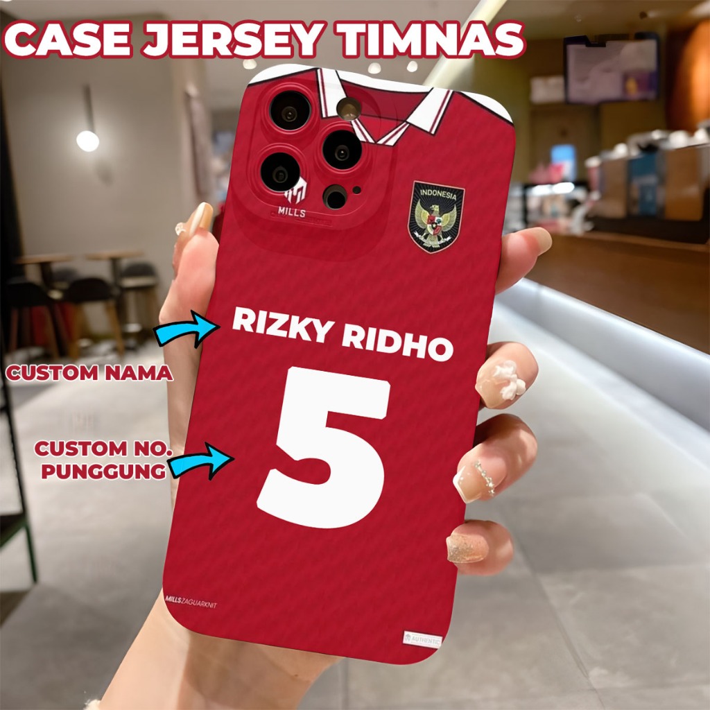 Jual CUSTUM JERSEY TIMNAS PAKAI NAMA KAMU case hp softcase procamera ...